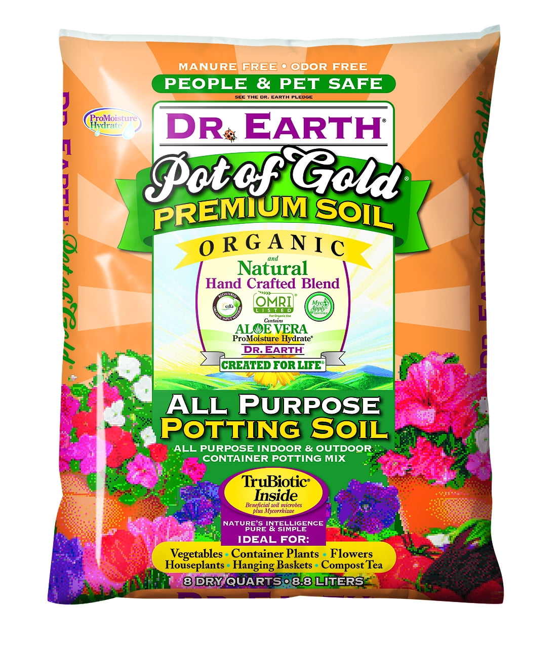 Dr. Earth Organic & Natural Pot of Gold All Purpose Potting Soil, 8 QT ... Dr. Earth Organic & Natural Pot of Gold All Purpose Potting Soil, 8 QT ...
