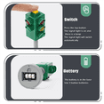 2X Mini Traffic Signs Road Light Block with Sound LED Children Traffic ...