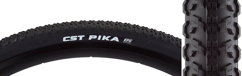 CST Pika Tire 700 x 38 Clincher Wire Black Dual Compound EPS Puncture ...
