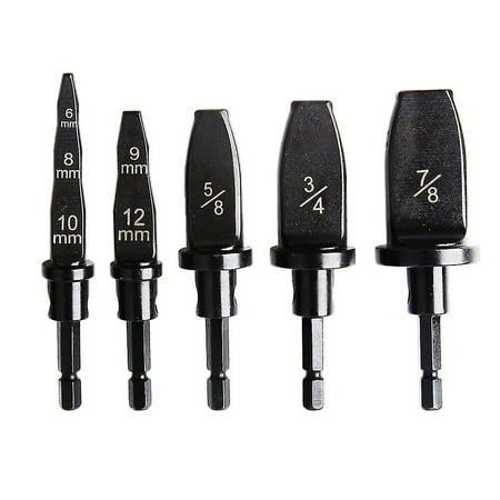 5pcs Swaging Tool Drill Bit Set Tube Pipes Expander Air Conditioner ...