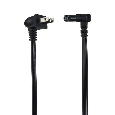 Longwell Right Angle AC Figure-8 Power Cable - Black (E55349 LS-7LV 7A ...