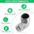 2PCS 45° Threaded Pipe Elbow SteelC0rr0s10nResistant Plumbing Couplers ...