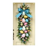 KCEHTA Easter Door Decorations Colorful Easter Door Cover for Spring ...