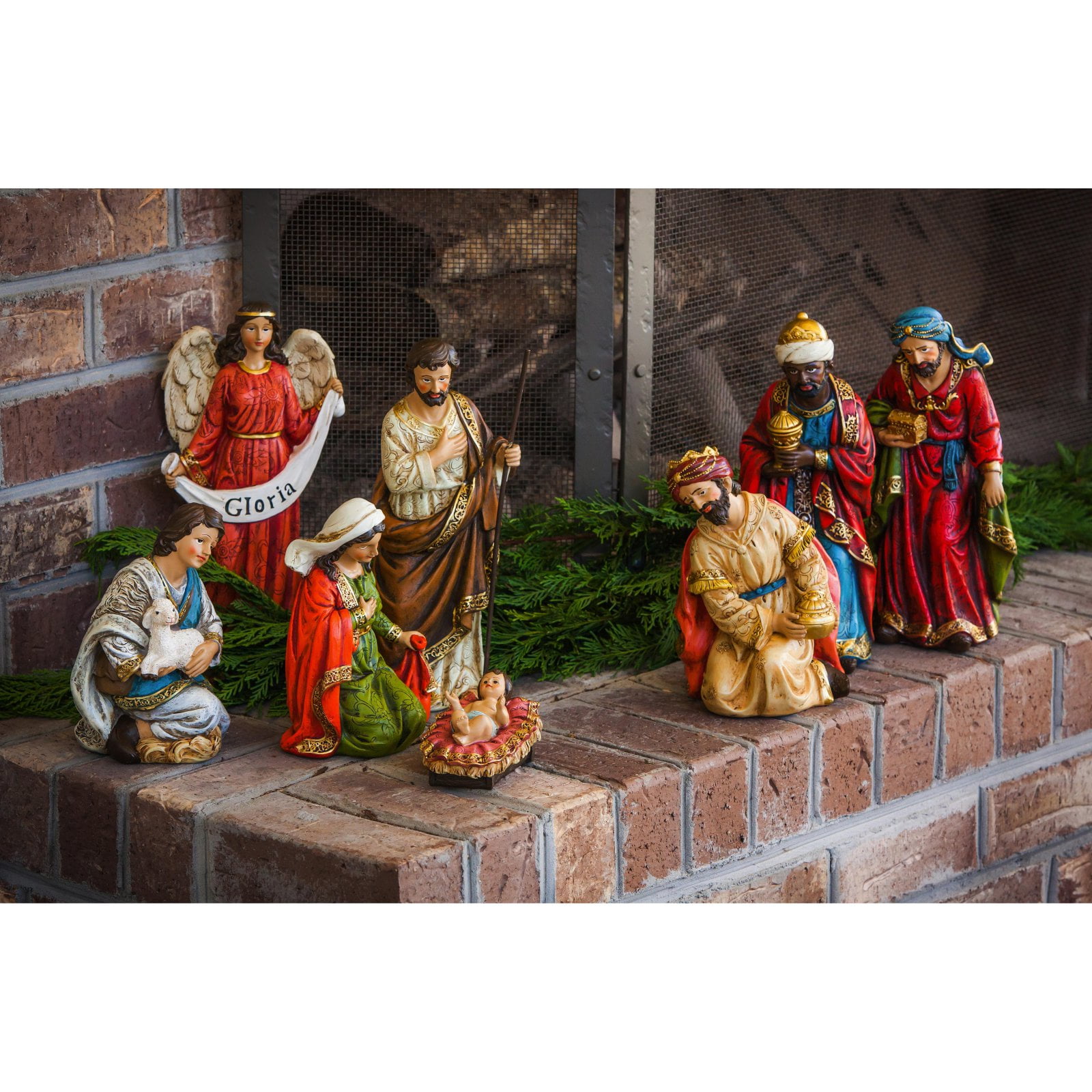 Evergreen Enterprises 8 Piece Nativity Set - Walmart.com