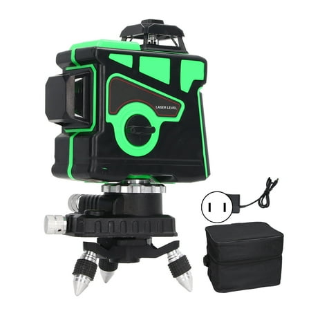 Laser Leveler 12 Lines Green Beam High Visibility IP54 3D Precise Self ...