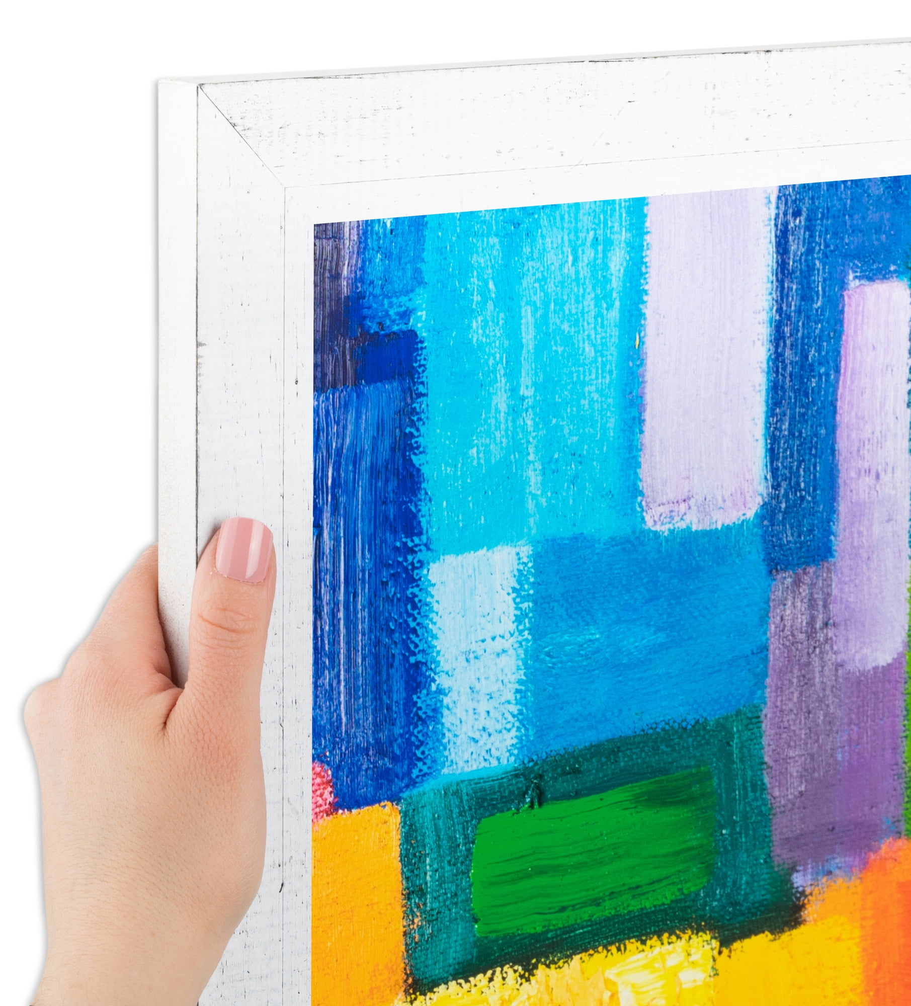 ArtToFrames 12x16 Inch White Picture Frame, This White Wood Poster ...