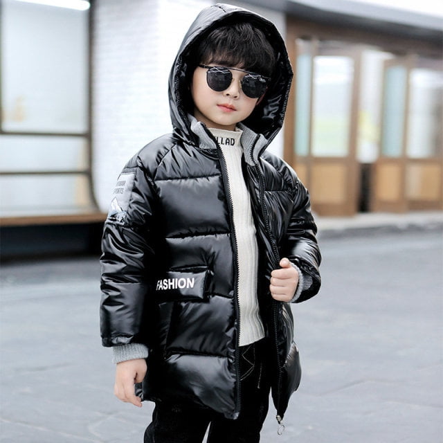 Kids Winter Jacket Coat For Little Boys Age 2 3 4 5 6 7 8 9 Years Old Children Hooded Outerwear ...