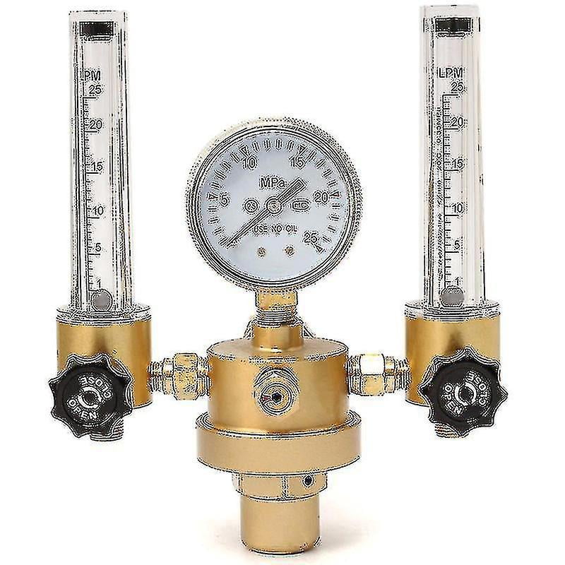 Double Tube Argon Co2 Gauge Pressures Regulator Flow Meter Control ...