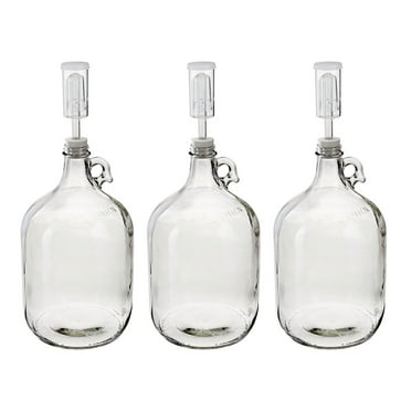 Free Shipping! Home Brew Ohio 5 Gallon Glass Carboy Set of 2 - Walmart ...
