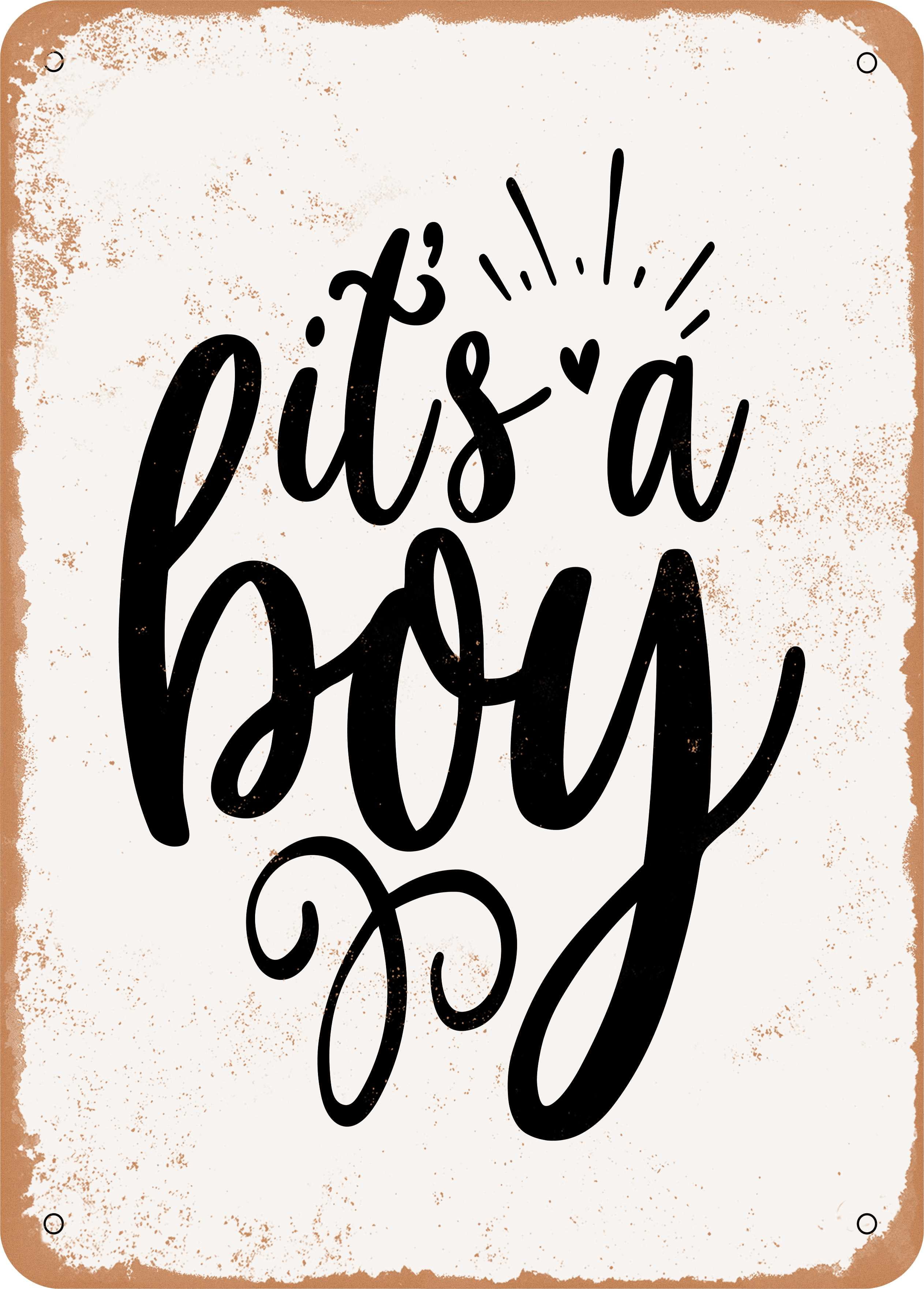 10 x 14 METAL SIGN - It's a Boy - Vintage Rusty Look - Walmart.com