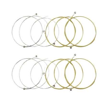 relayinert 12 Pieces A106 Folk Guitar Strings Bronze Acoustic Automatic ...