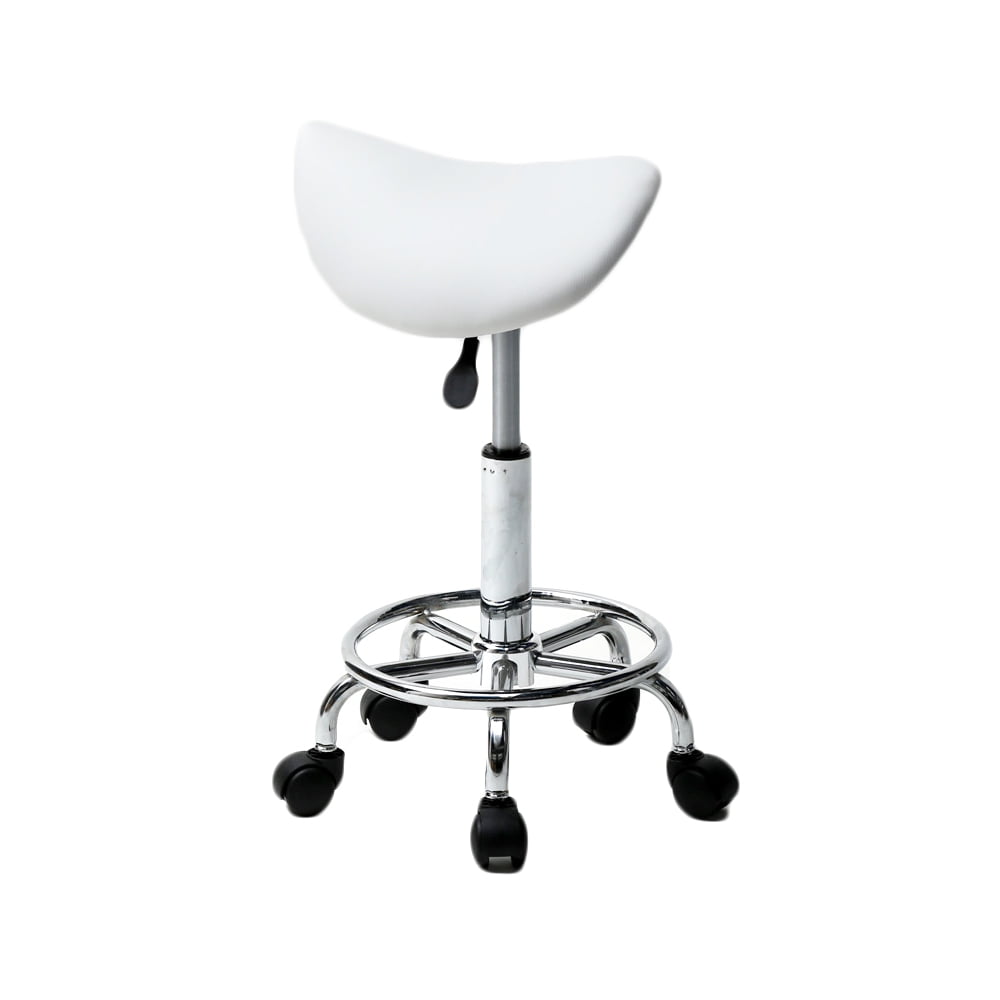 Tcbosik Saddle Stool Ha Ha Feet Rotation Bar Stool Chair White ...