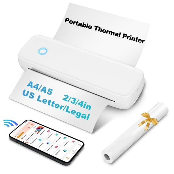 D810 Inkless Bluetooth Thermal Printer - Wireless for Travel ...