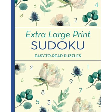 Sudoku Puzzle Book For Adults: 100 Large Print Medium Puzzles to ...