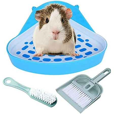 YOITEA Guinea Pig Litter Box Bunny Toilet Triangle Potty Trainer Corner ...