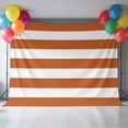 Orange White Backdrop for Photography, Stripe Photo Backdrop Portrait ...