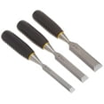 STANLEY 3-Piece Wood Chisel Set, 150 Series, Short Blade, Carbon-Steel ...