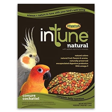 Higgins Sunburst Gourmet Bird Food, Conure Feed & Treats, 3 Lb ...