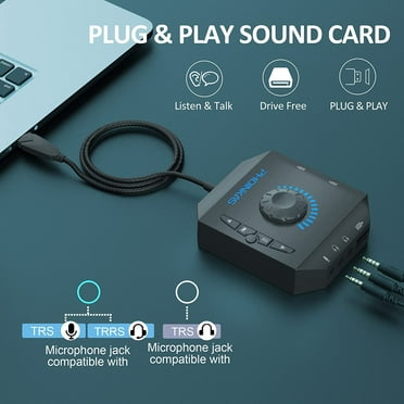 StarTech Virtual 7.1 USB Stereo Audio Adapter External Sound Card, ICUSBAUDIO7 - Walmart.com