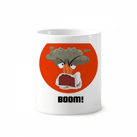 Angry Red Emotion Volcano Eruption Toothbrush Pen Holder Mug Cerac ...