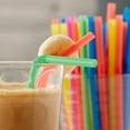 Great Value Disposable Plastic Flexible Straws, Neon, 100 Count ...