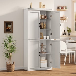 Click here for Leadingstar Pantry Cabinet  Freestanding Kitchen P... prices