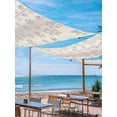 Animal Paw Print Sun Shade Sail 8'X10' Dog Claws Pattern Brown Wooden ...
