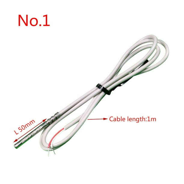 1 meters Stainless Steel temperature probe sensor Thermowell 1/2 inch ...