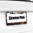 Bald Eagle And American Flag Cool Car License Plate Frame Aluminum ...