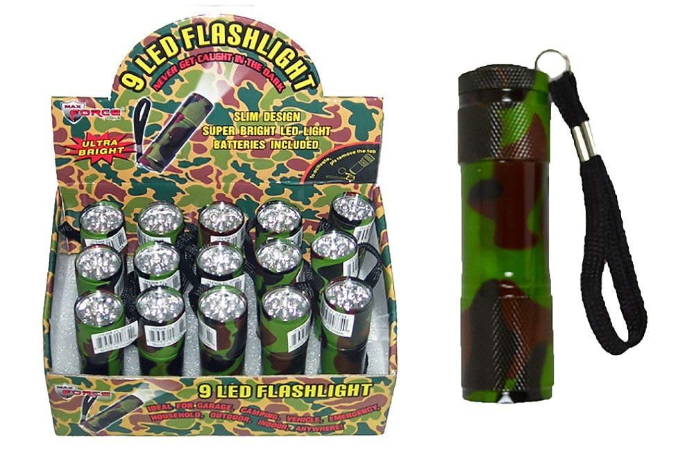 Diamond Visions Max Force 08-0734 9 LED Camo Design Flashlight ...