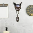 Wall Mounted Sculpture Fence Hanging Decor Outdoor Cat Shape Garden ...