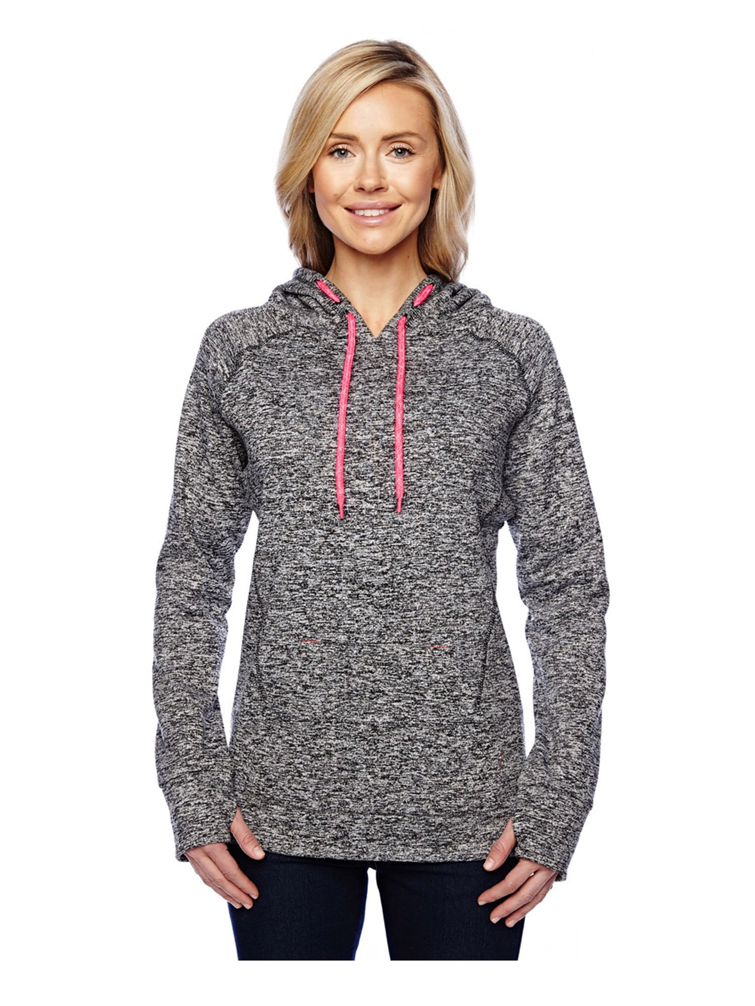 J America Women's Pouch Pocket Contrast Hoodie, Style J8616 - Walmart.com