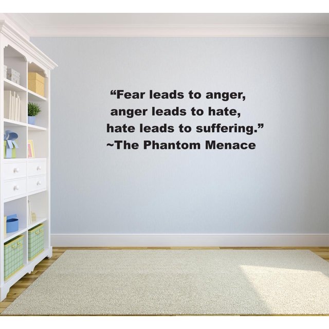 Fear Leads To Anger. Anger Leads To Hate. Hate Leads To Suffering – The ...