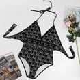 Black And White Bicycle Swimsuit Bikes Print Swimwear One Piece Holiday ...