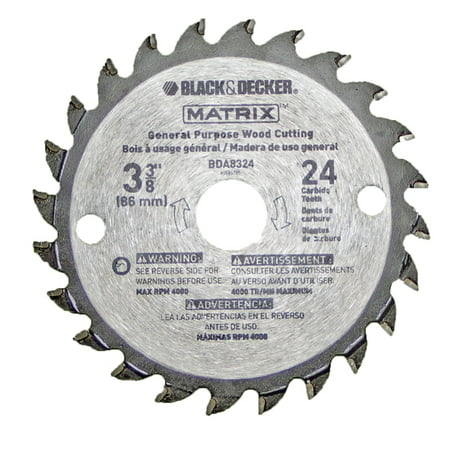 Black and Decker BDCMTTS Matrix Saw Replace 3-3/8" 24PK Carbide Blade ...