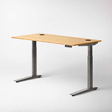 Fully Jarvis Standing Desk 48" x 30" Natural Bamboo Top - Electric ...