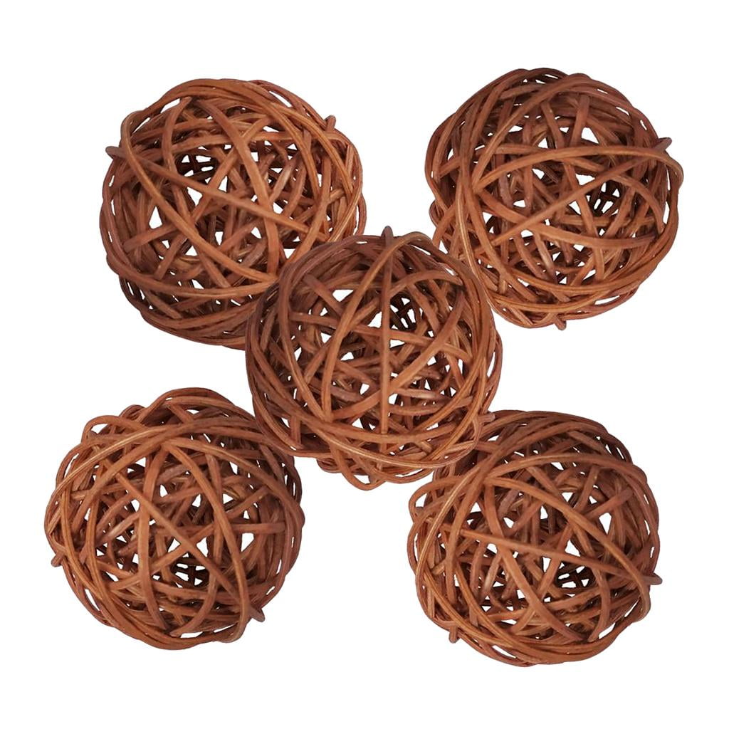 Click here for Rongfmy 5pieces/Set 7cm Rattan Wicker Ball Decorat... prices