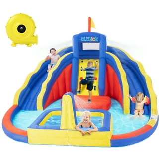 Sunny & Fun Inflatable Water Slide & Blow up Pool, Kids Water Park for ...