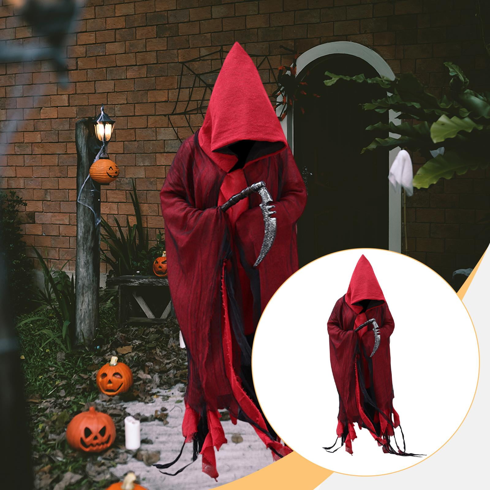 Capa con capucha para Halloween, disfraz de de terror, unisex, para ...