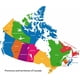 Colorful Canada Map with Wall Decal by Wallmonkeys Peel and Stick ...