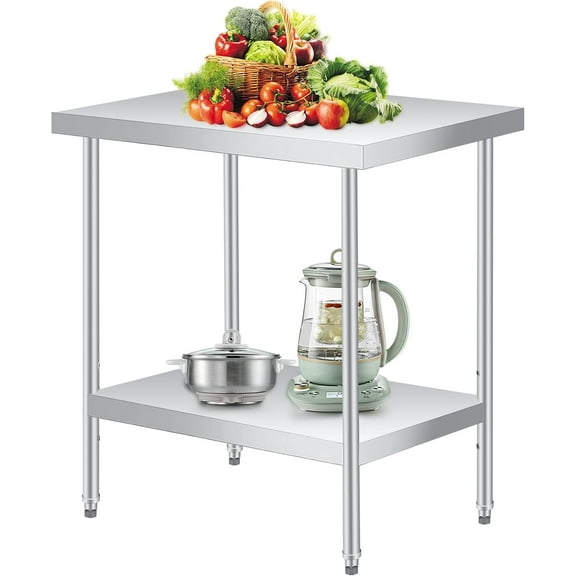 Ktaxon 48'x24' Stainless Steel Work Table, Food Prep Station with ...