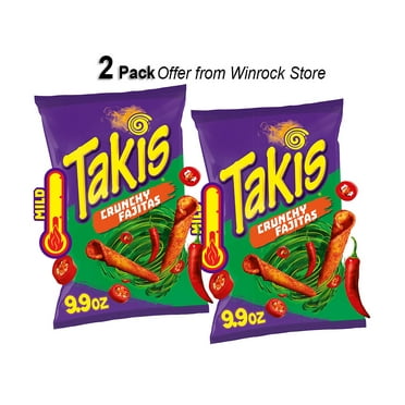 Takis Blue Heat Mini 25 pc / 1.23 oz Bite Size Multipack, Hot Chili ...