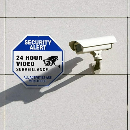 Video Surveillance Signs, Aluminum 10" x 10" Outdoor Security camera ...