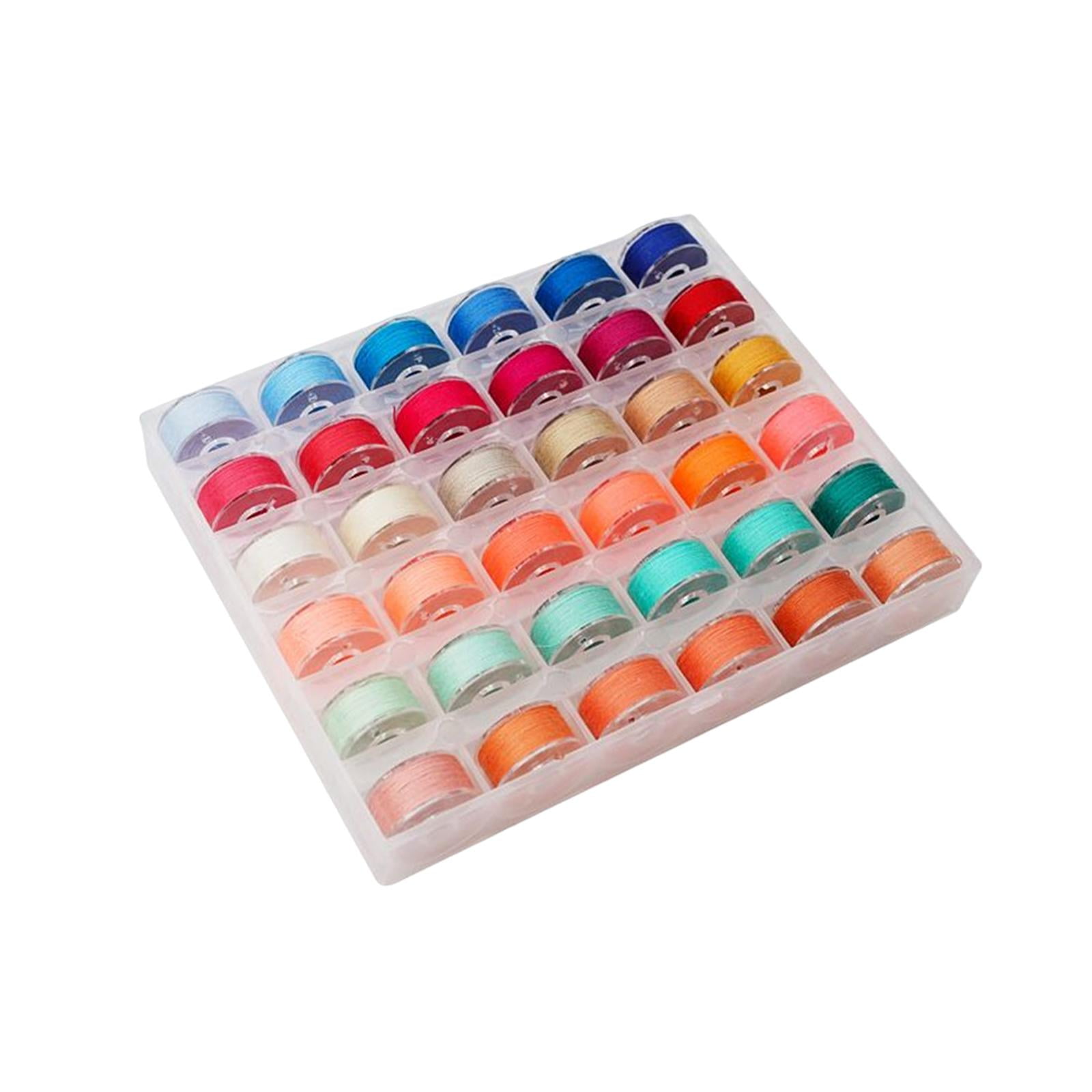 36Pcs Sewing Thread Durable Pre Wound Bobbins Household Thread Spools ...