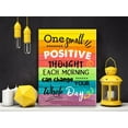Inspirational One Small Positive Thought Poster Canvas Wall Art for ...