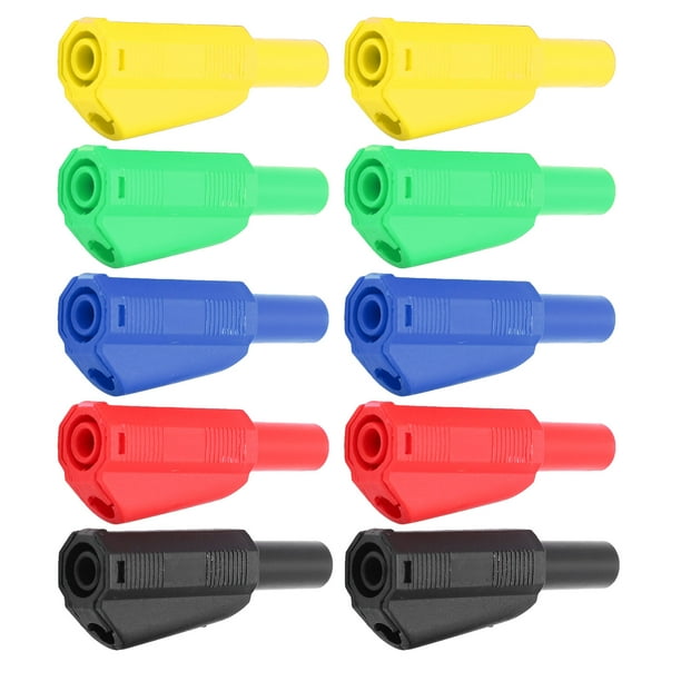 Banana Plug, ABS+Red Copper Banana Connector 2Set High Reliability For ...