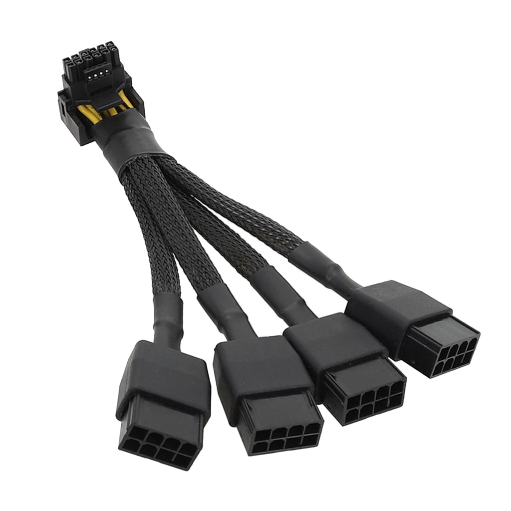 4x 8pin To 16pin 90° Video Card Power Supply Cable Pcie 5.0 for RTX4090 ...