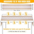 12 Pack Rustic Burlap Table Runners with White Lace Trim, 12x108 Inch ...