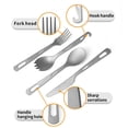 Ti-Vision 5-Piece Titanium Flatware Set with Titanium Handles - Walmart.com