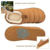 Needbo Men's Slippers Memory Foam Suede Plush Shearling Lined Slip On ...